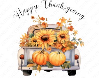 Happy Thanksgiving Greeting Card, Instant Digital Download, Printable ...