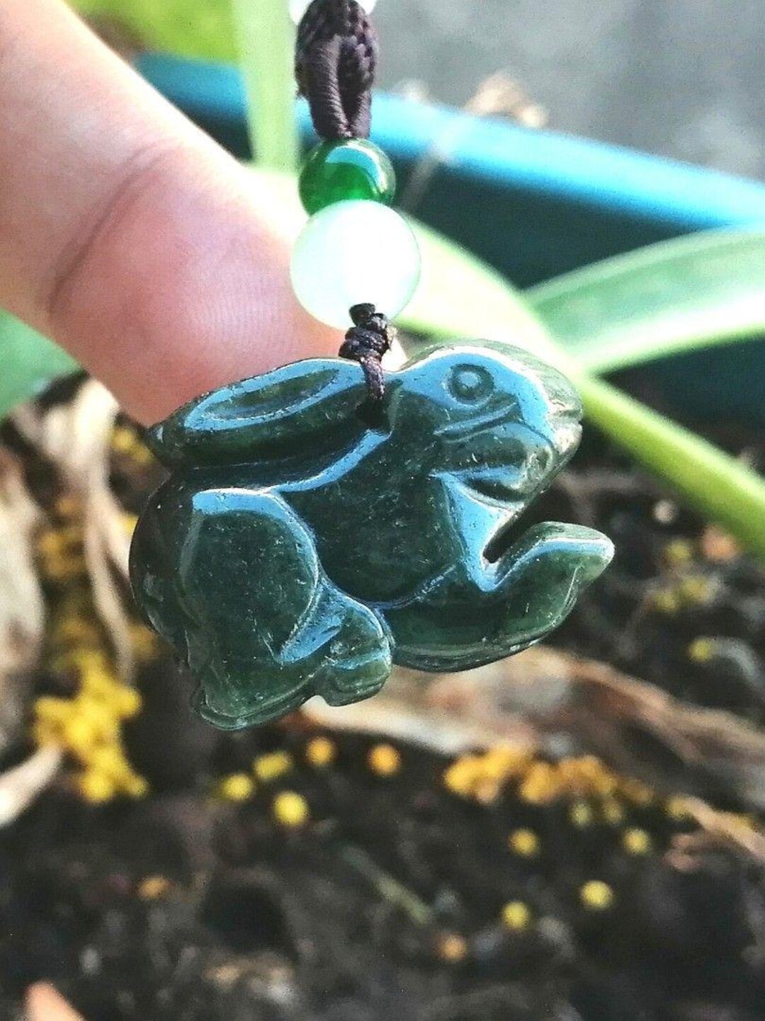 Natural Grade A Jadeite Jade Rabbit Pendant 翡翠兔吊墜 - Etsy