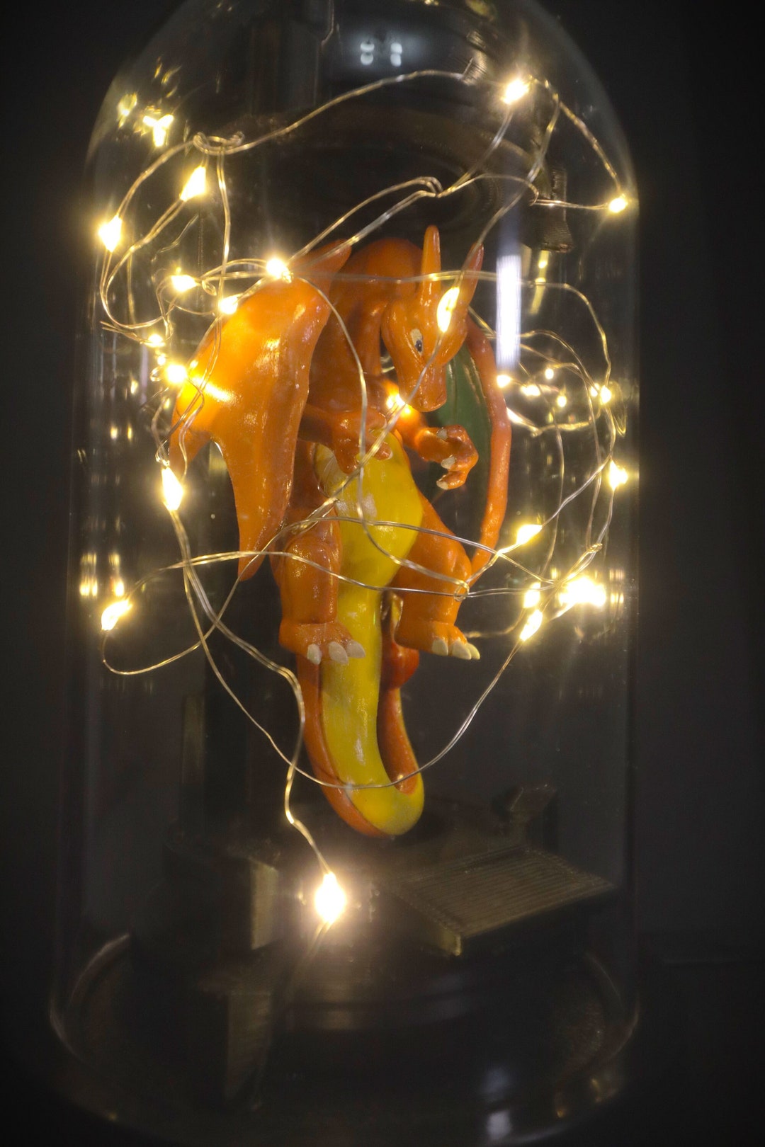 Charizard in Glass Dome Pokemon Inspired - Etsy
