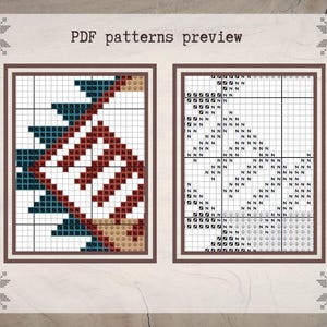 Aztec Bird Cross Stitch Pattern PDF Instant Download, Ethnic Geometric ...