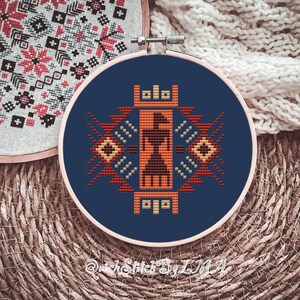 Aztec Cross Stitch Pattern PDF Instant Download, Ethnic Geometric ...