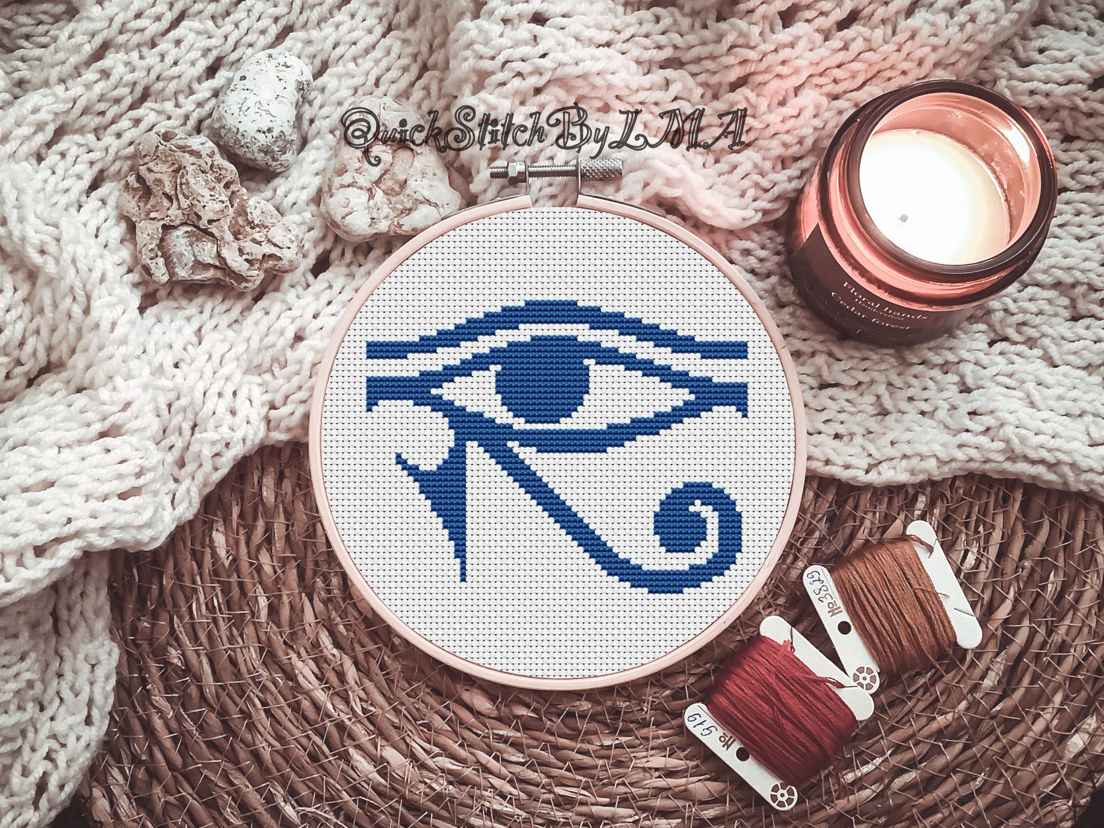 Eye of Horus Cross Stitch Pattern PDF, Ancient Egypt Gods Sign ...