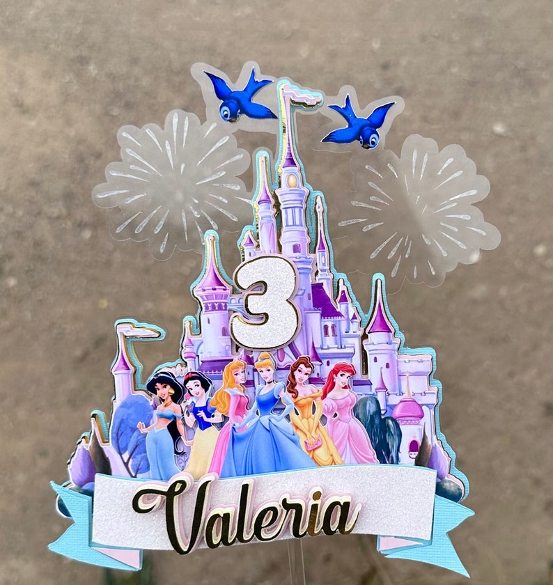 Handmade Princess Castle Cake Topper: Birthday Party Decor - Etsy