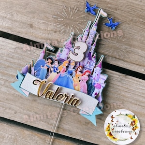 Handmade Princess Castle Cake Topper: Birthday Party Decor - Etsy