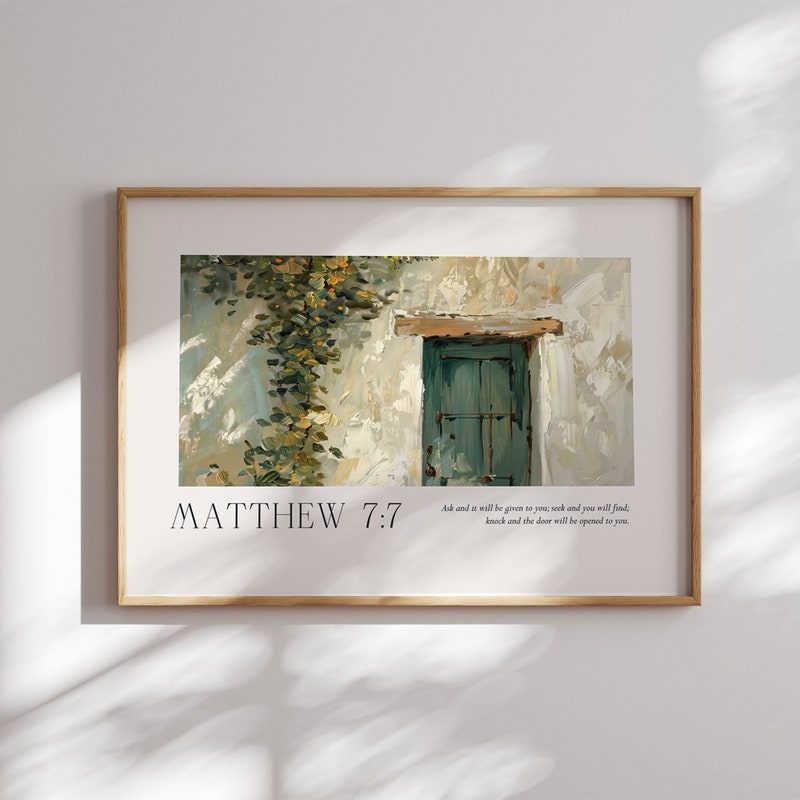 Matthew 7 7 - Etsy