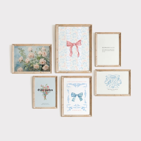 Coquette Christian Wall Art - Etsy