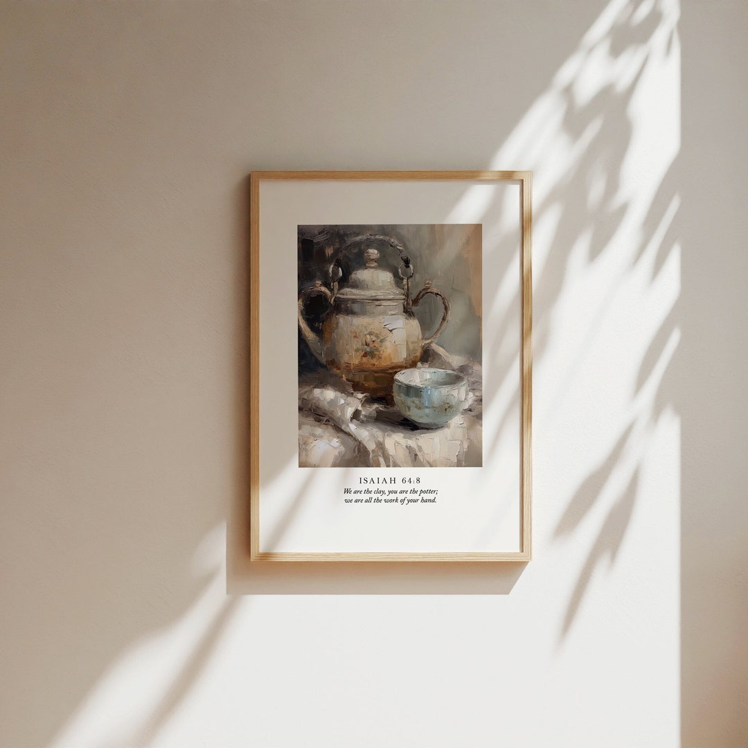 We Are the Clay You Are the Potter, Isaiah 64:8, Vintage Painting ...