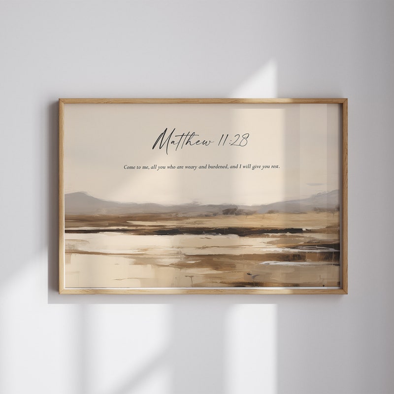 Matthew 11 28 - Etsy