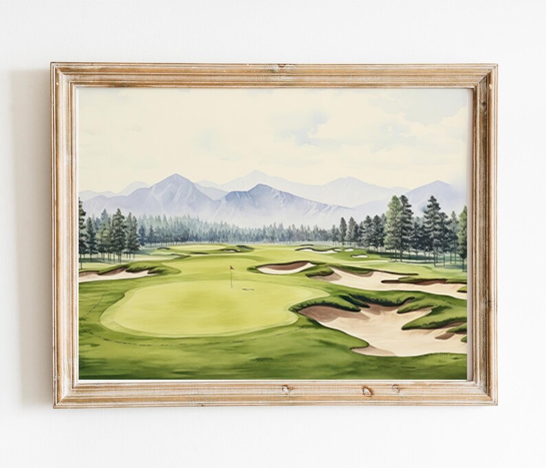 Vintage Teddy Bear Golf Nursery Art Prints (digital Download) - Etsy