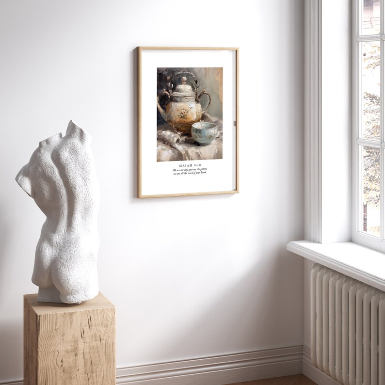 We Are the Clay You Are the Potter, Isaiah 64:8, Vintage Painting ...