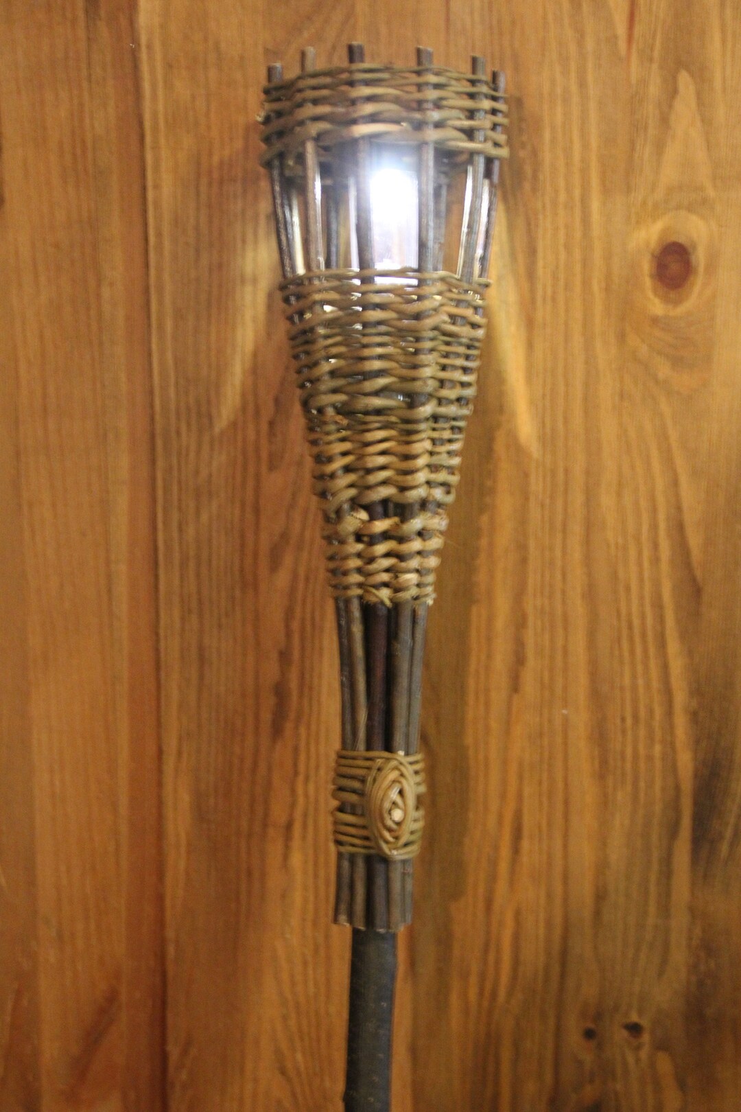 Raw Wicker and Chestnut Torch - Etsy