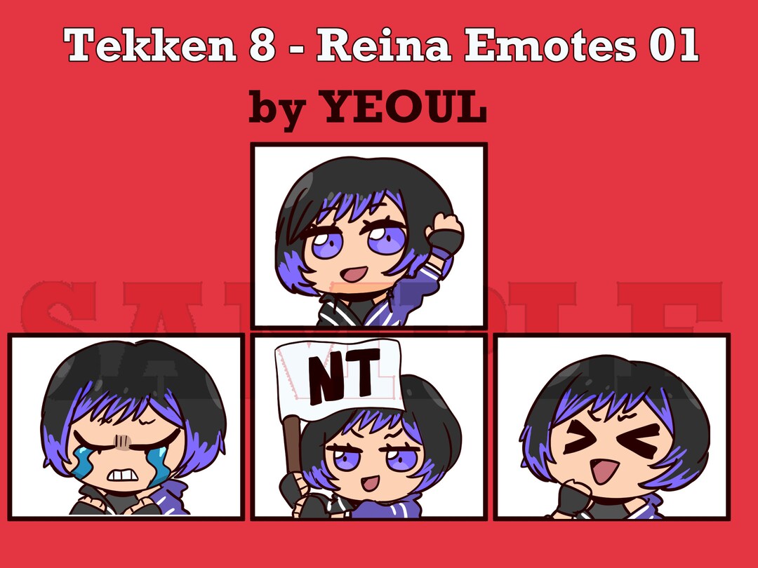 Tekken 8: Reina Twitch Emotes 4x Emotes Discord Emotes Youtube Emotes ...