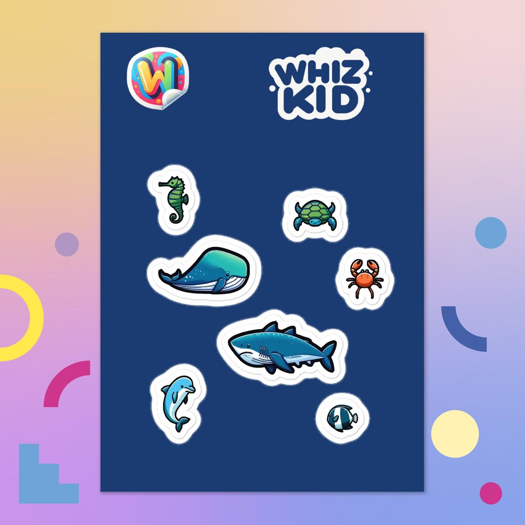 Ocean Friends Sea Creature Sticker Sheet - Etsy
