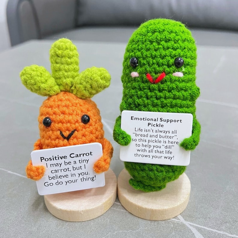 Crochet Fruit Desk Buddy Desk Accessories Crochet Doll Personal ...