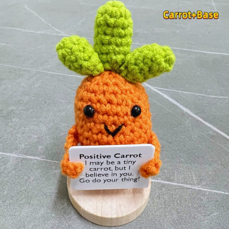 Positive Potato Crochete Cheer up Gift Crochete Fruit Crochet Doll ...