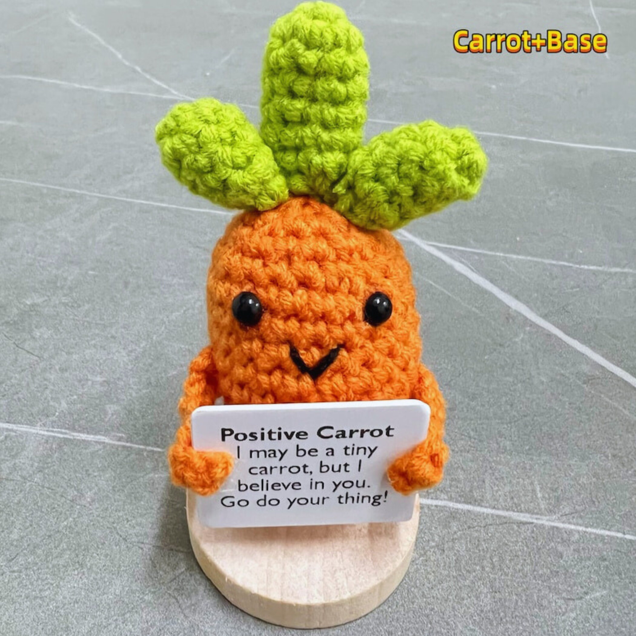 Buy Positive Potato Cheer up Gift Mental Health Gift Handmade Crochet ...