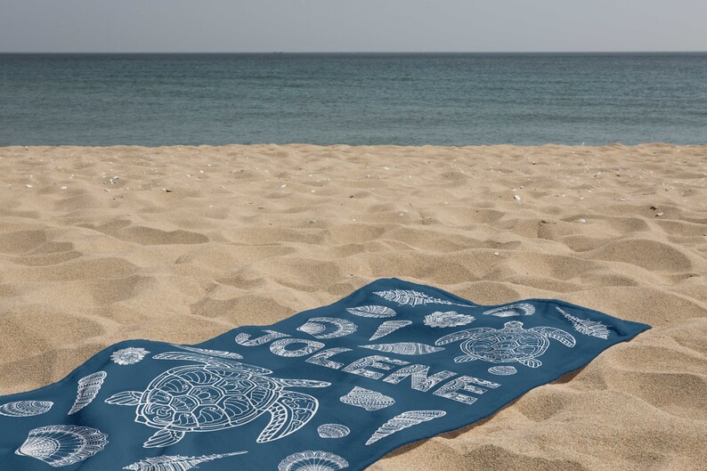 Mandala Beach Towel With Name, Custom Design Beach Towels, Bohemian ...