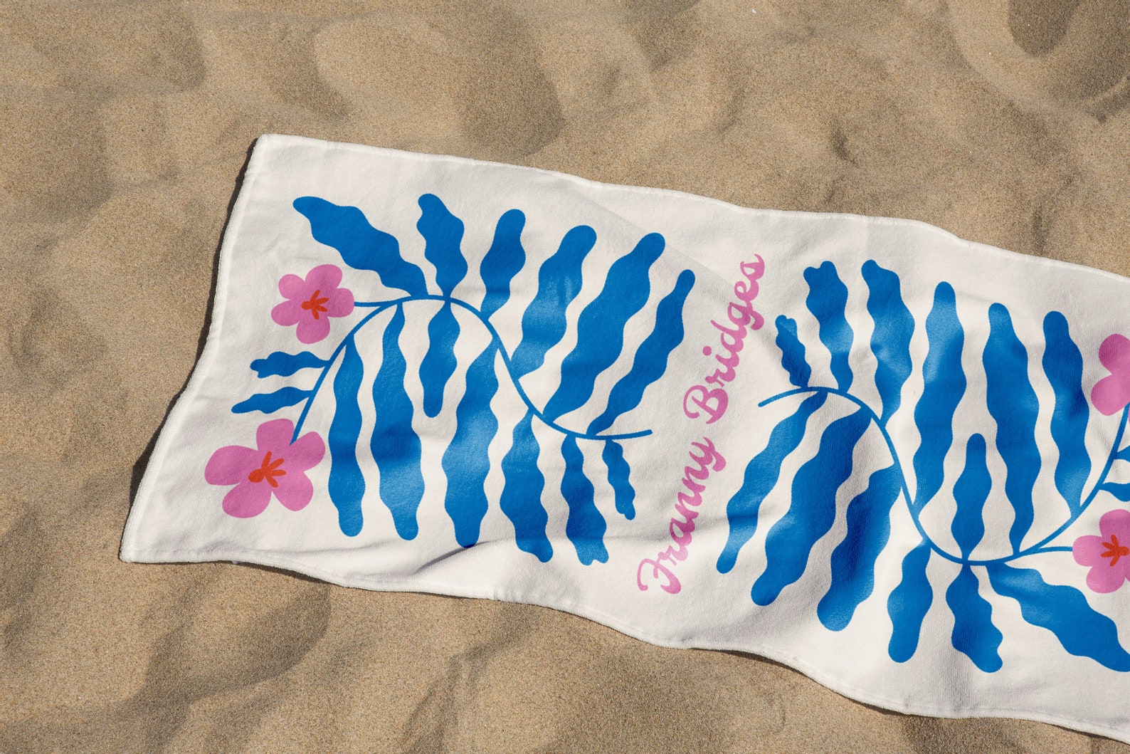 Vintage Floral Print Beach Towels, Retro Beach Towels, 70s Groovy Style ...