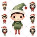 35 Cute Christmas Elves Clipart | Elf Clip Art PNG, Cartoon Xmas Elves ...