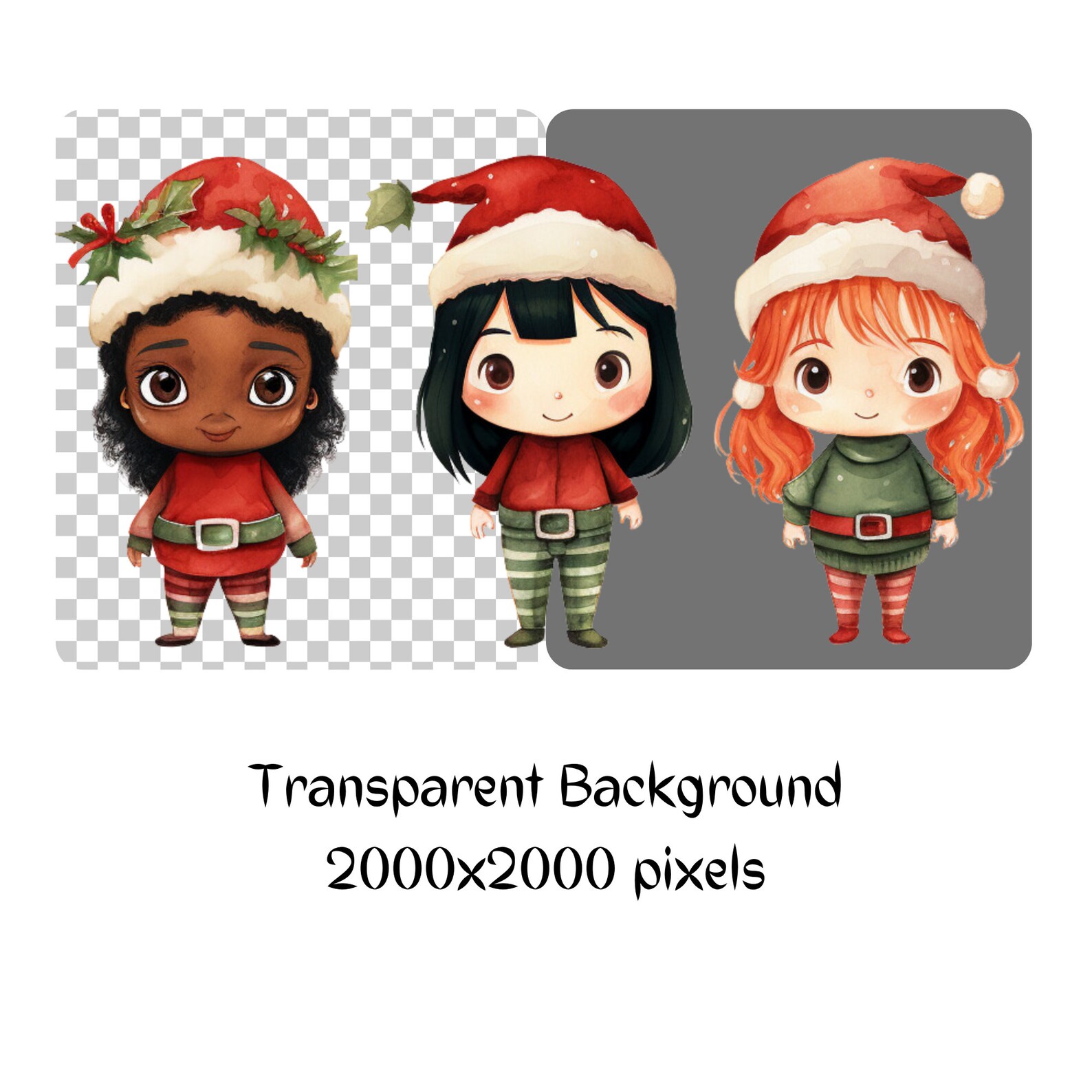 35 Cute Christmas Elves Clipart | Elf Clip Art PNG, Cartoon Xmas Elves ...