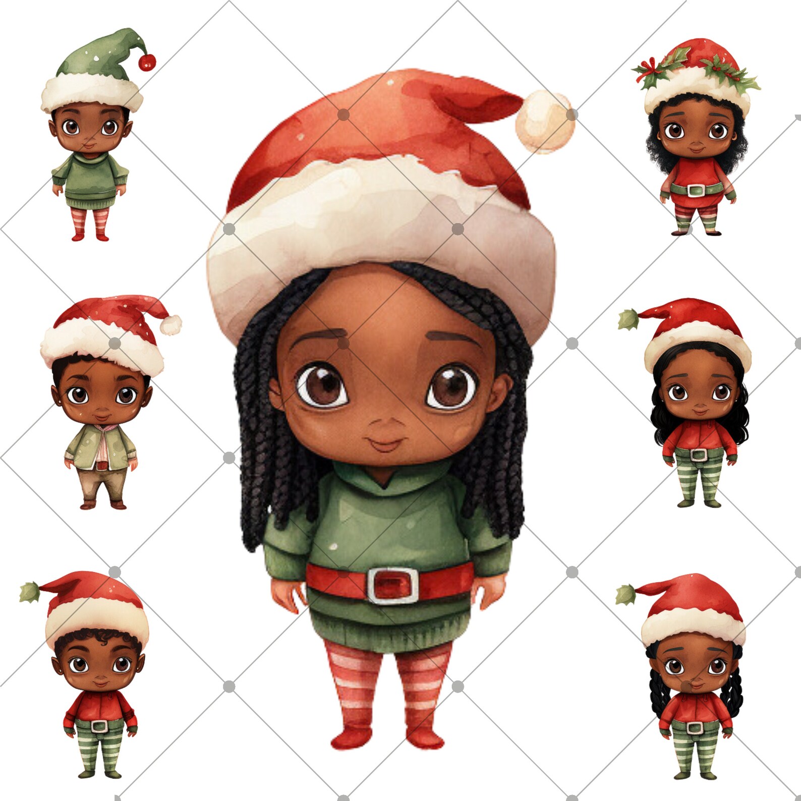 35 Cute Christmas Elves Clipart | Elf Clip Art PNG, Cartoon Xmas Elves ...
