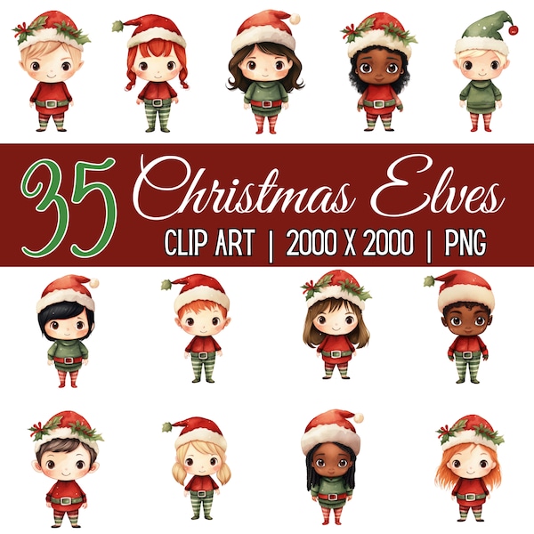 Transparent Background Elf Clip Art - Etsy