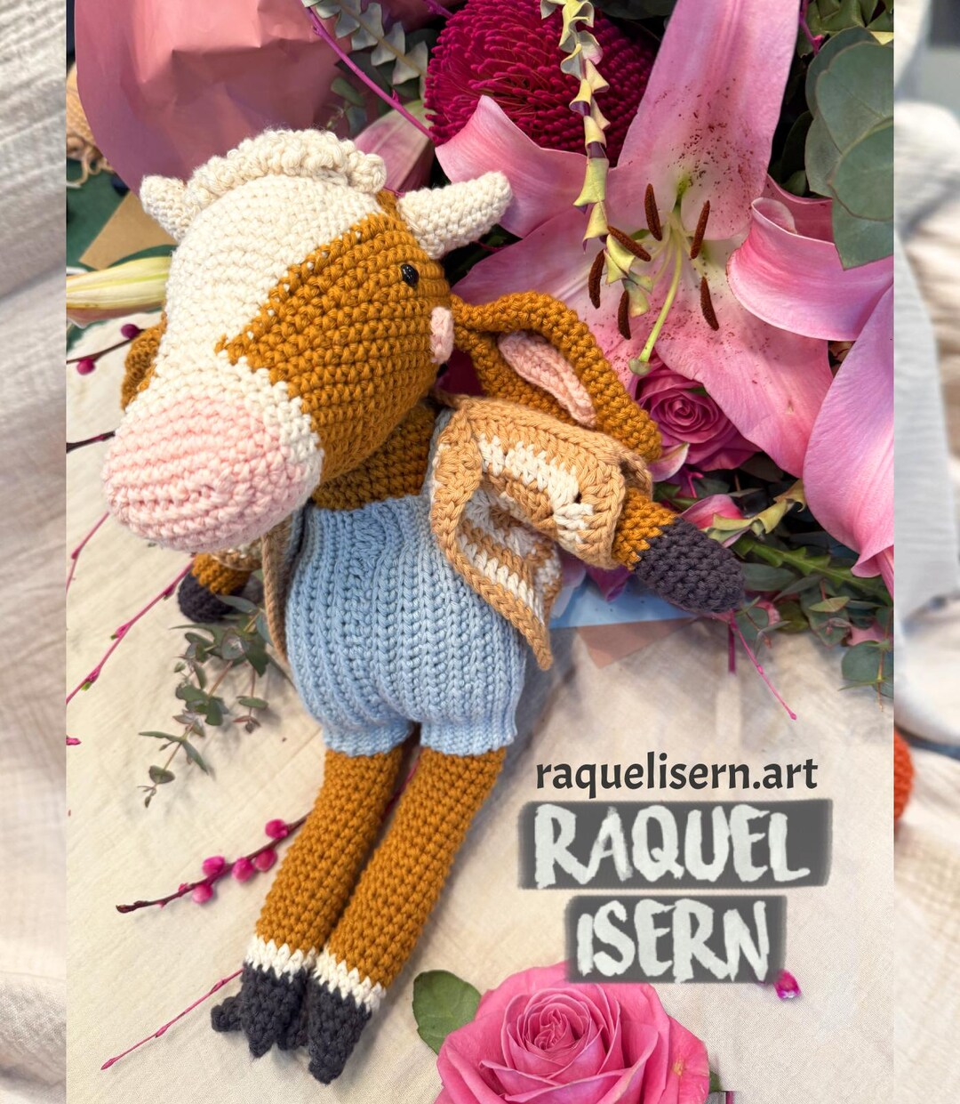 Ramona Vaca, Crochet Animal, Amigurumi Doll, Crochet, Ganxet, Picapau ...