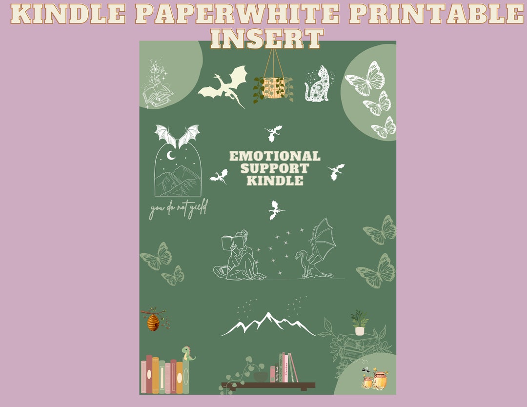 Kindle Case Insert for Paperwhite Bookish Kindle Case Insert - Etsy