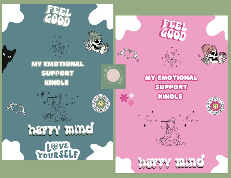 Kindle Insert | Emotional Support Kindle | Insert for Kindle | Two ...