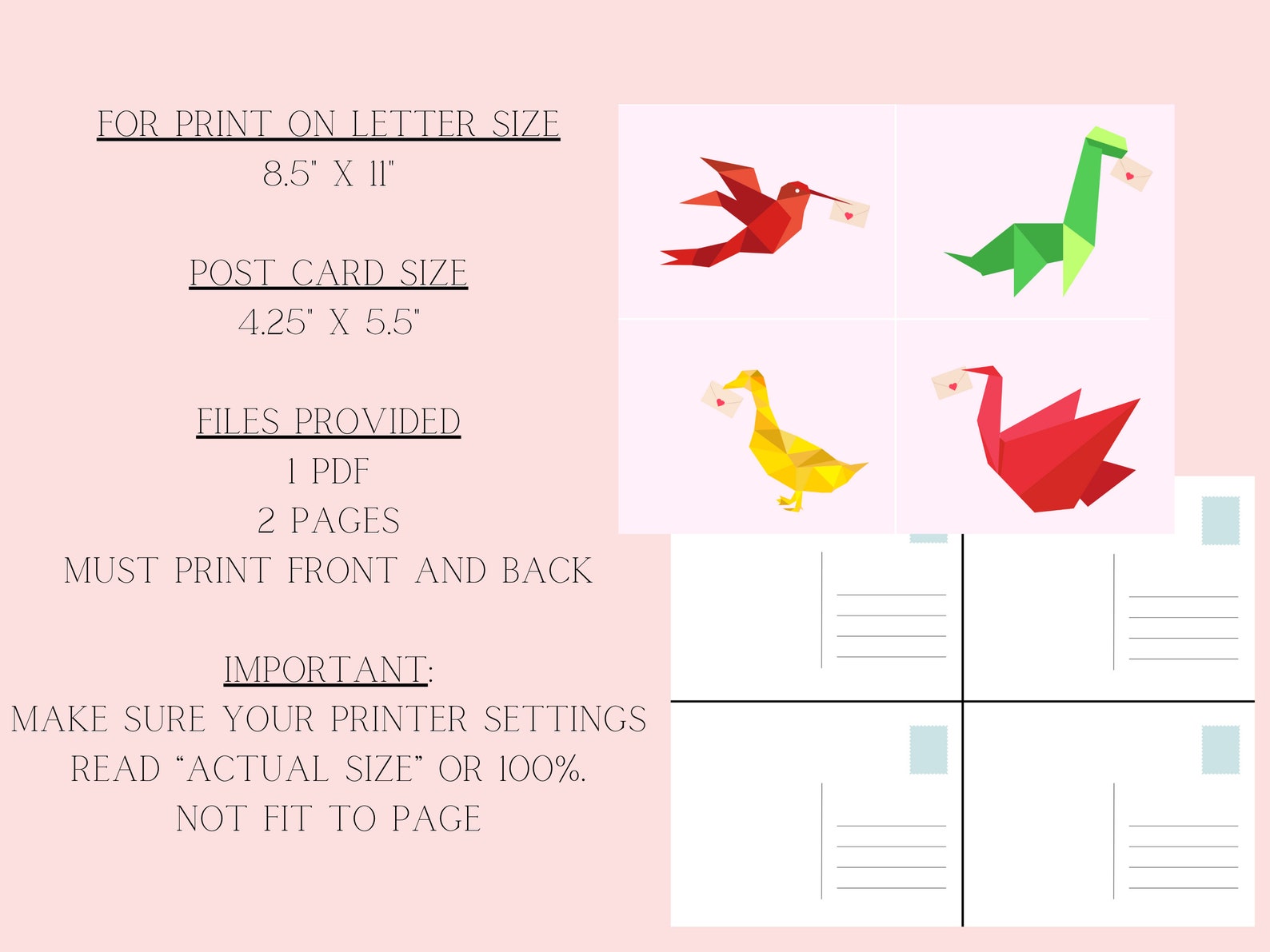 Printable Post Cards, Printable Post Cards, Thinking of You, Digital ...