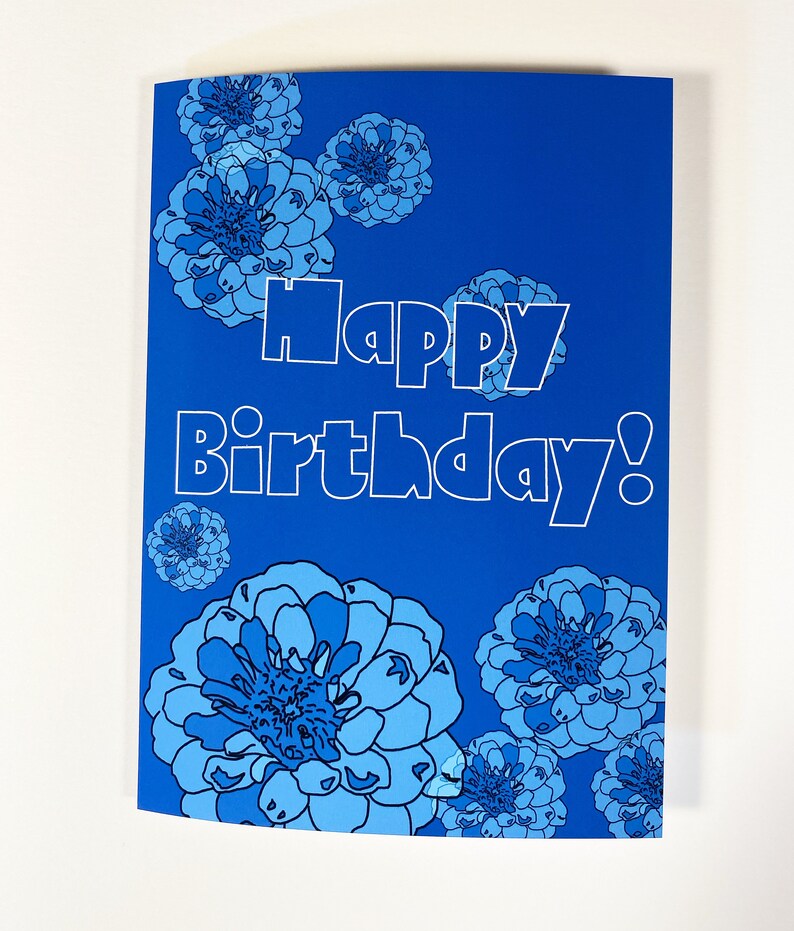 Happy Birthday Card, Blank Inside - Etsy