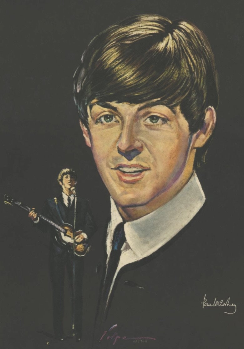 The Beatles 1964 Portrait Prints by Nicholas Volpe (unframed) - Etsy