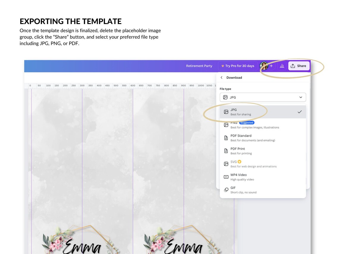 Cute Floral Photo Booth Print Template Customizable Classy Wedding ...