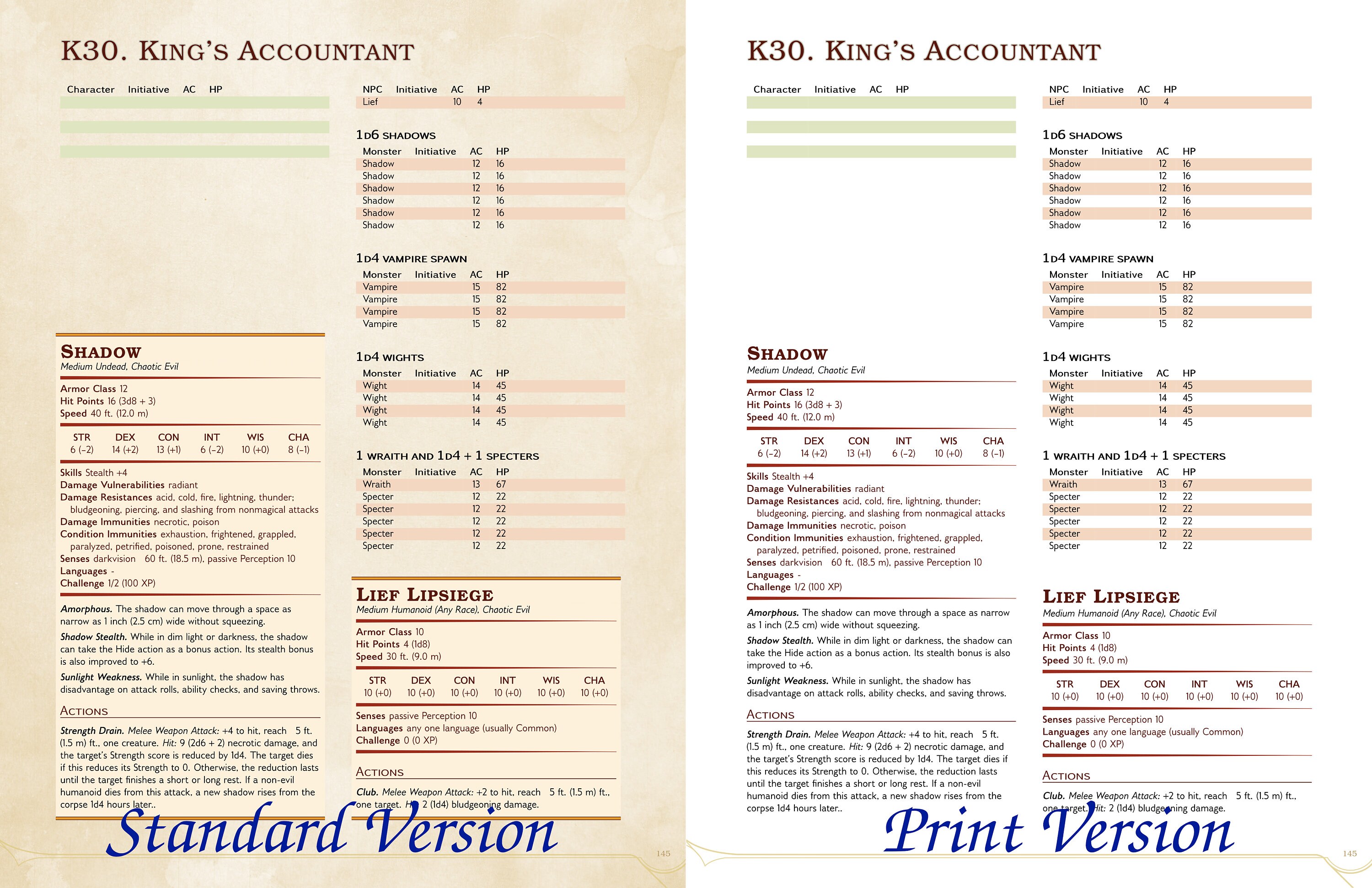 D&D Curse of Strahd Encounter Guide - Etsy