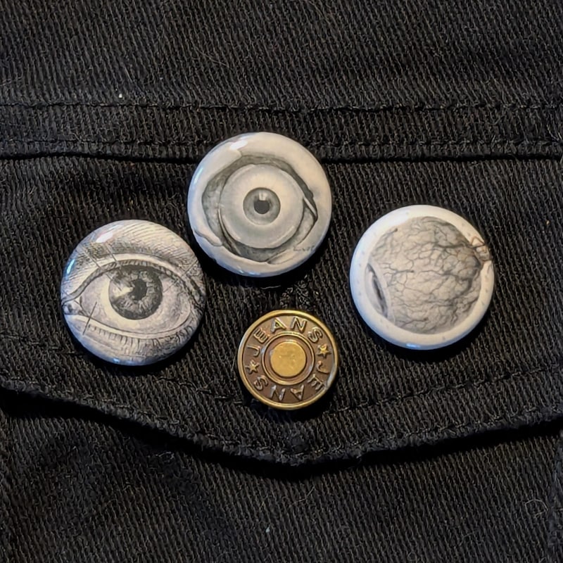 Bone Button Pins - Etsy