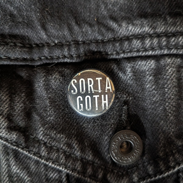 Goth Button - Etsy