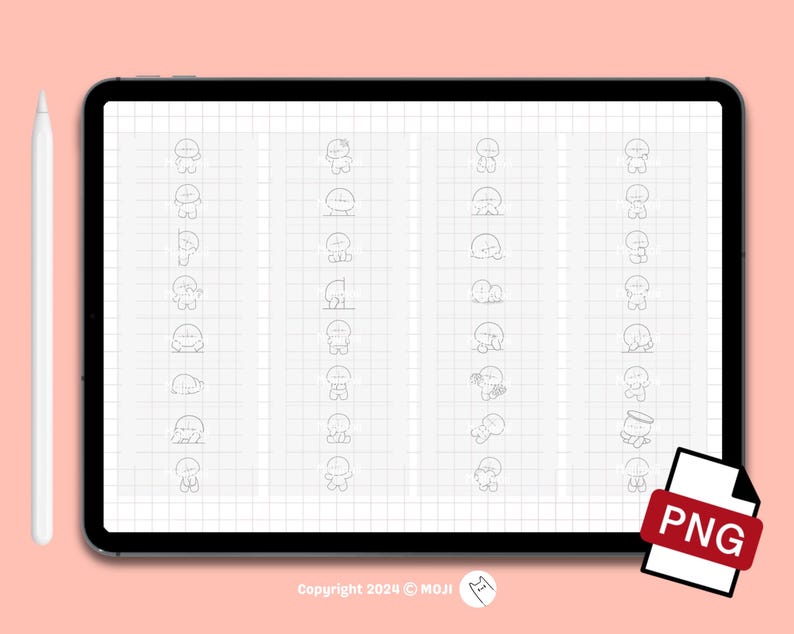 60 Chibi Cute Doll Bases PNG, Anime Figure, Brushes, Twitch Emotes ...