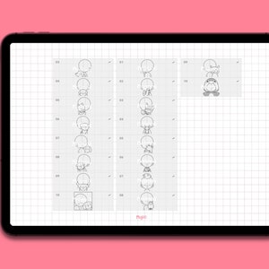 50 Pets Chibi Stamps for Procreate, Character, Anime, Figure, Brushes ...