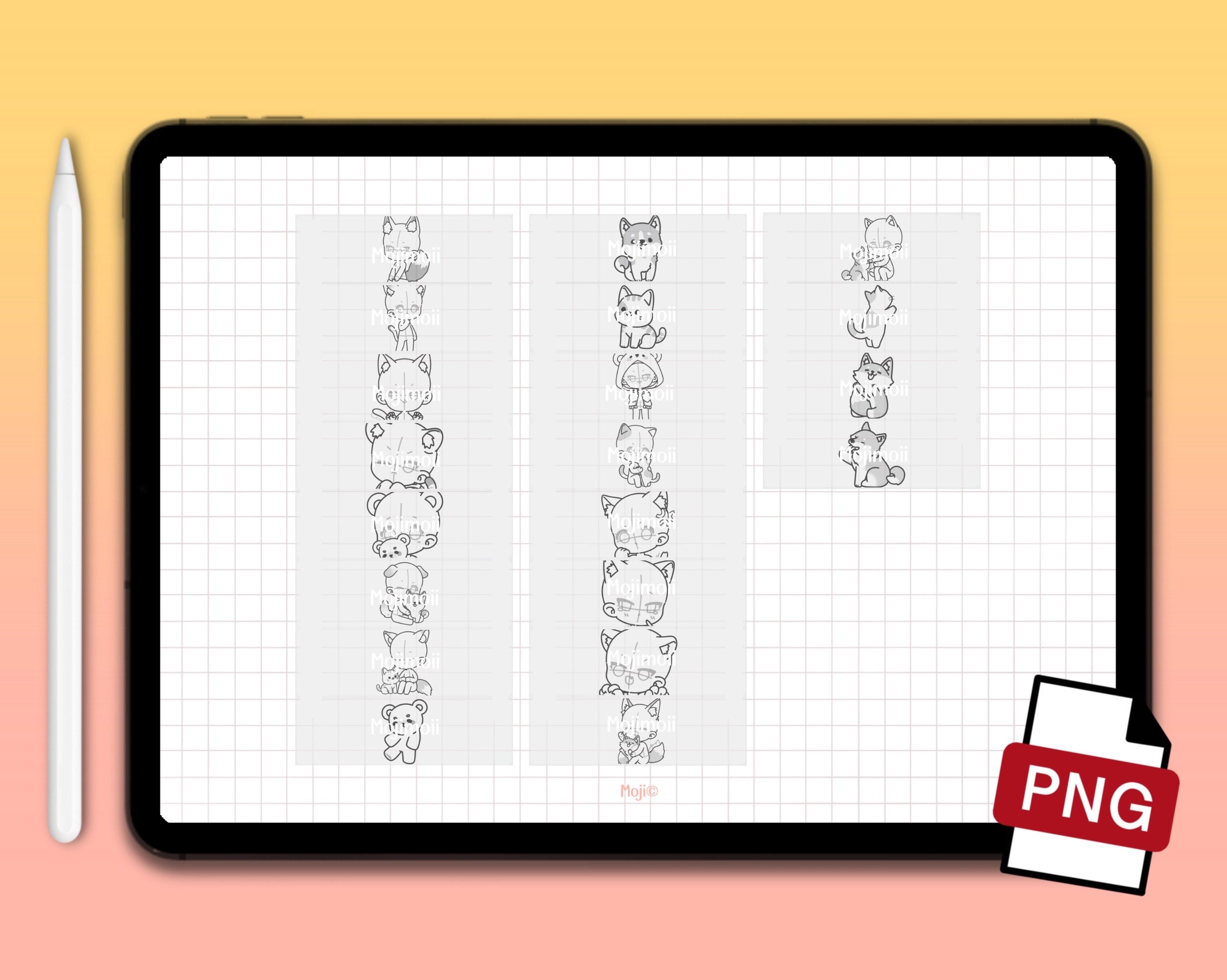 20 Chibi & Pets PNG, Bases, Twitch Emotes, Discord, Sketch, Anime ...