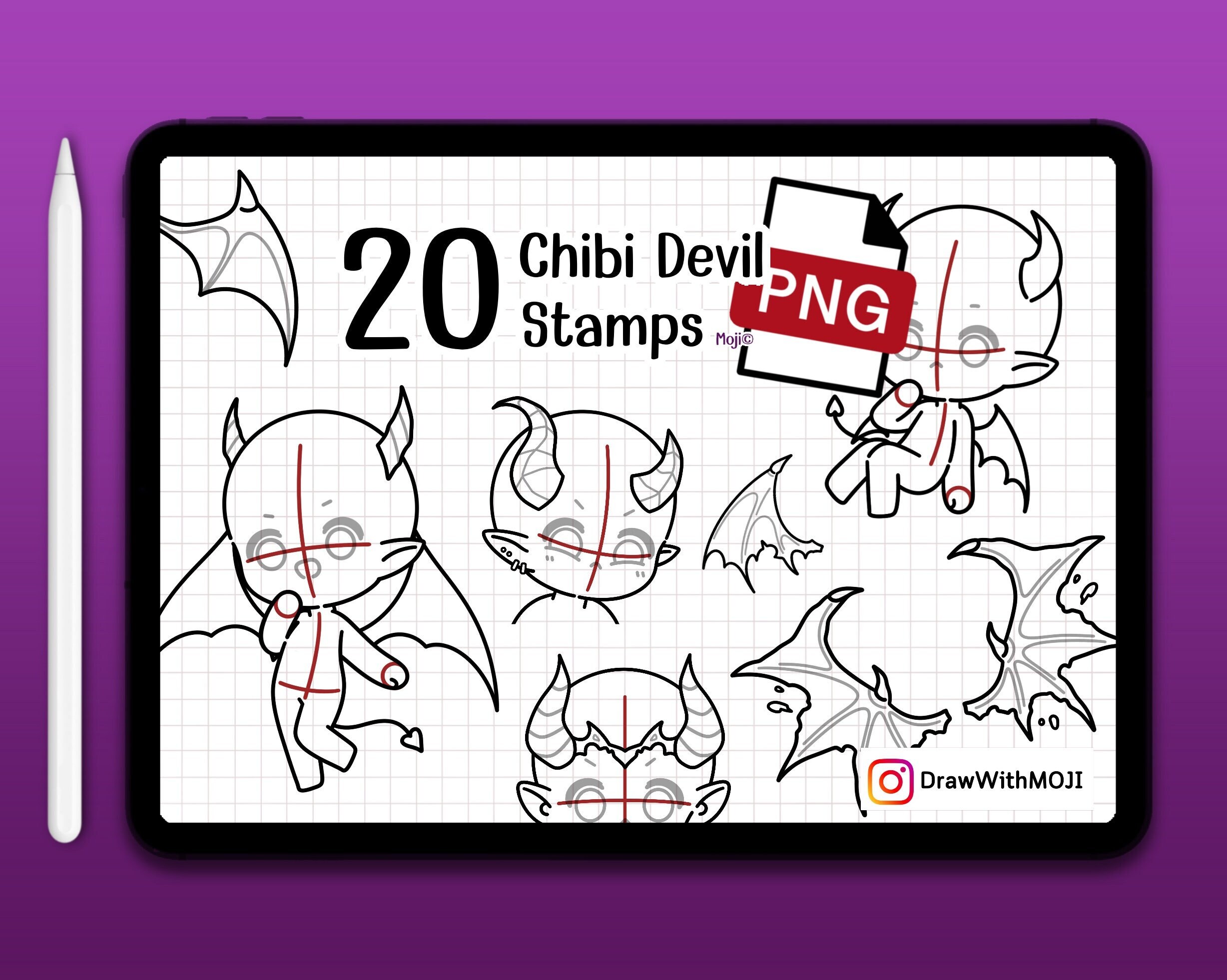 20 Chibi Devil PNG, Anime Figure, Brushes, Twitch Emotes, Discord ...