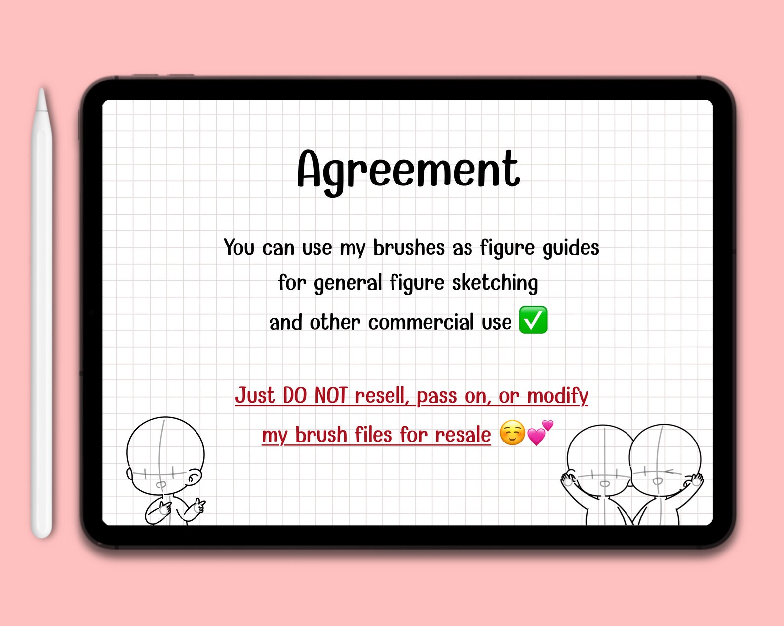 50 Chibi Full Body ver.2 Stamps for Procreate, Chibi Character Brush ...