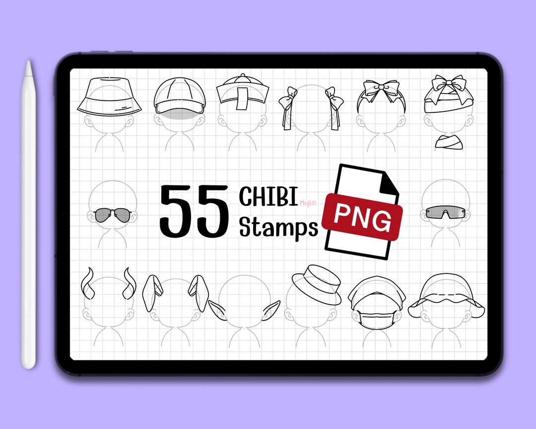 55 Chibi Accessories PNG, Anime, Figure, Brushes, Twitch Emotes ...