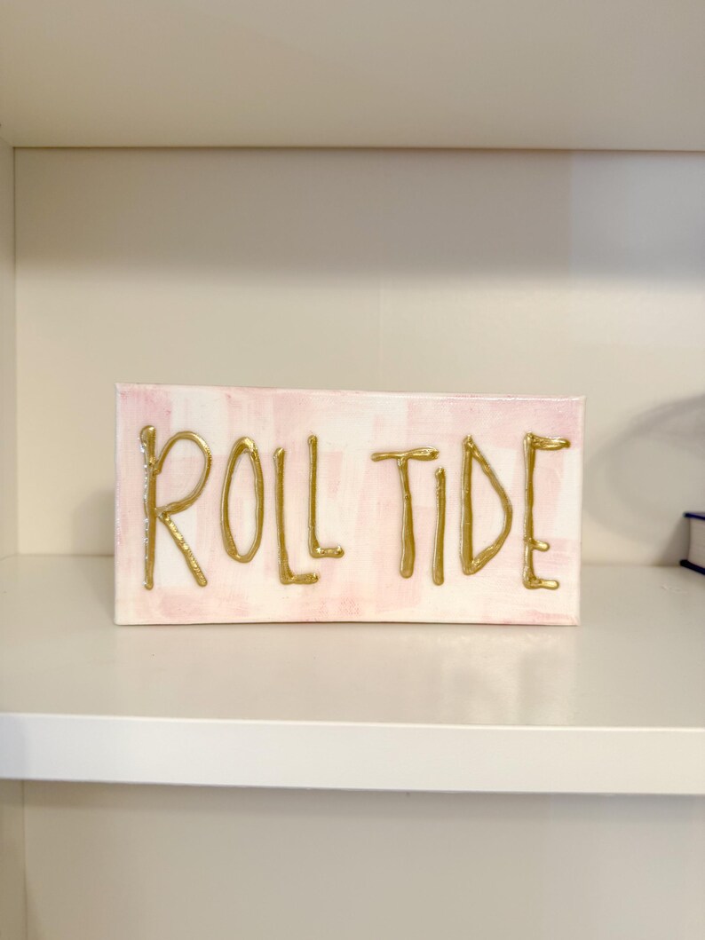 Roll Tide Alabama College Dorm Painting Decor - Etsy