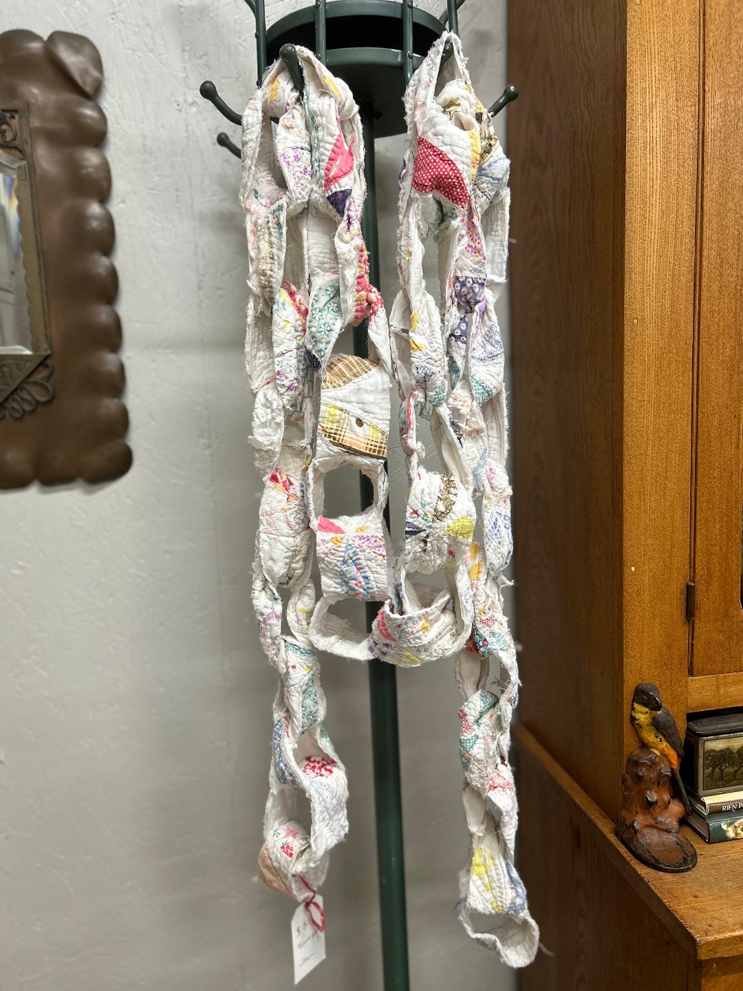 Quilt Chain Made From Vintage Cutter Quilt - Etsy