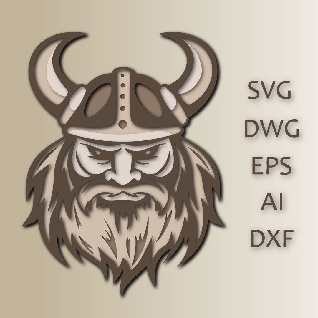 Viking Svg/viking Cut File/cnc/digital Files/laser Cut/multilayer 3D ...