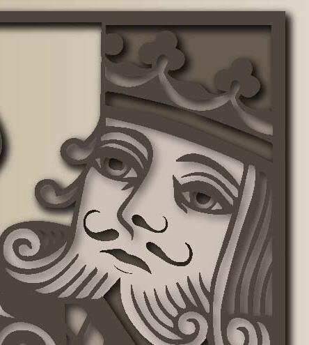 King Multilayer Svg/cut File/ 3D Layer/plywood Cutting/ Paper Cutting ...