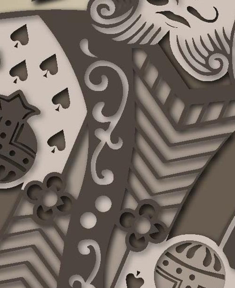 King Multilayer Svg/cut File/ 3D Layer/plywood Cutting/ Paper Cutting ...