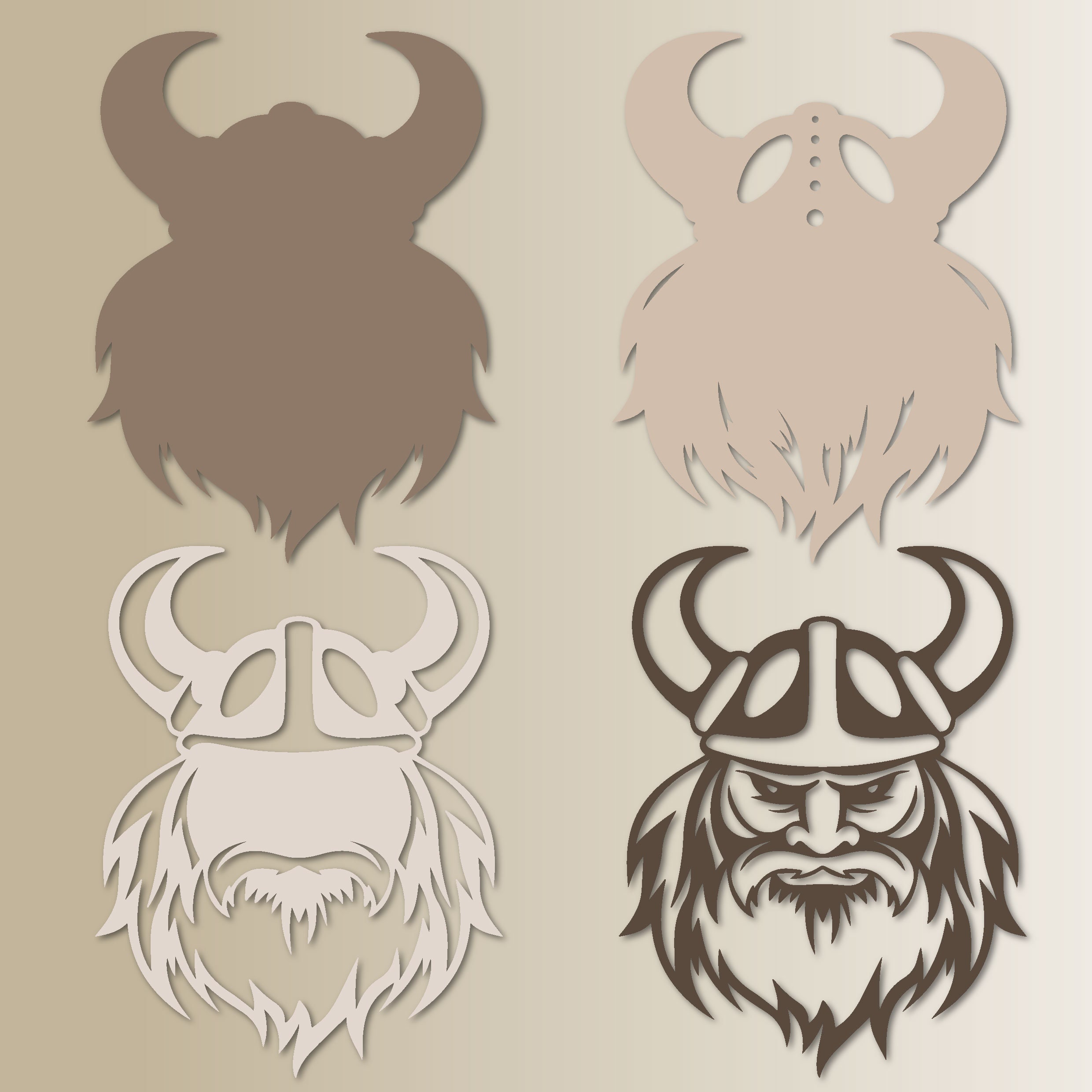 Viking Svg/viking Cut File/cnc/digital Files/laser Cut/multilayer 3D ...