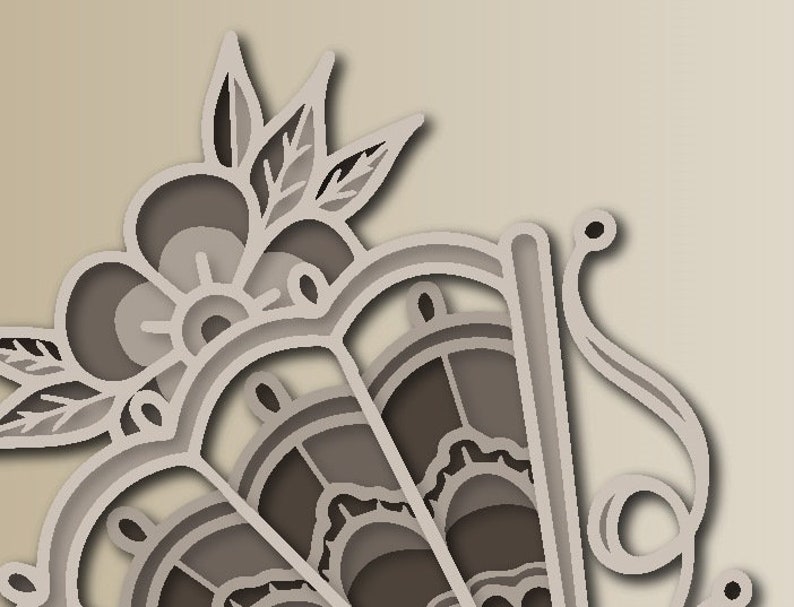 3D Mandala Fan SVG, CNC Laser Cut File (digital Download) - Etsy
