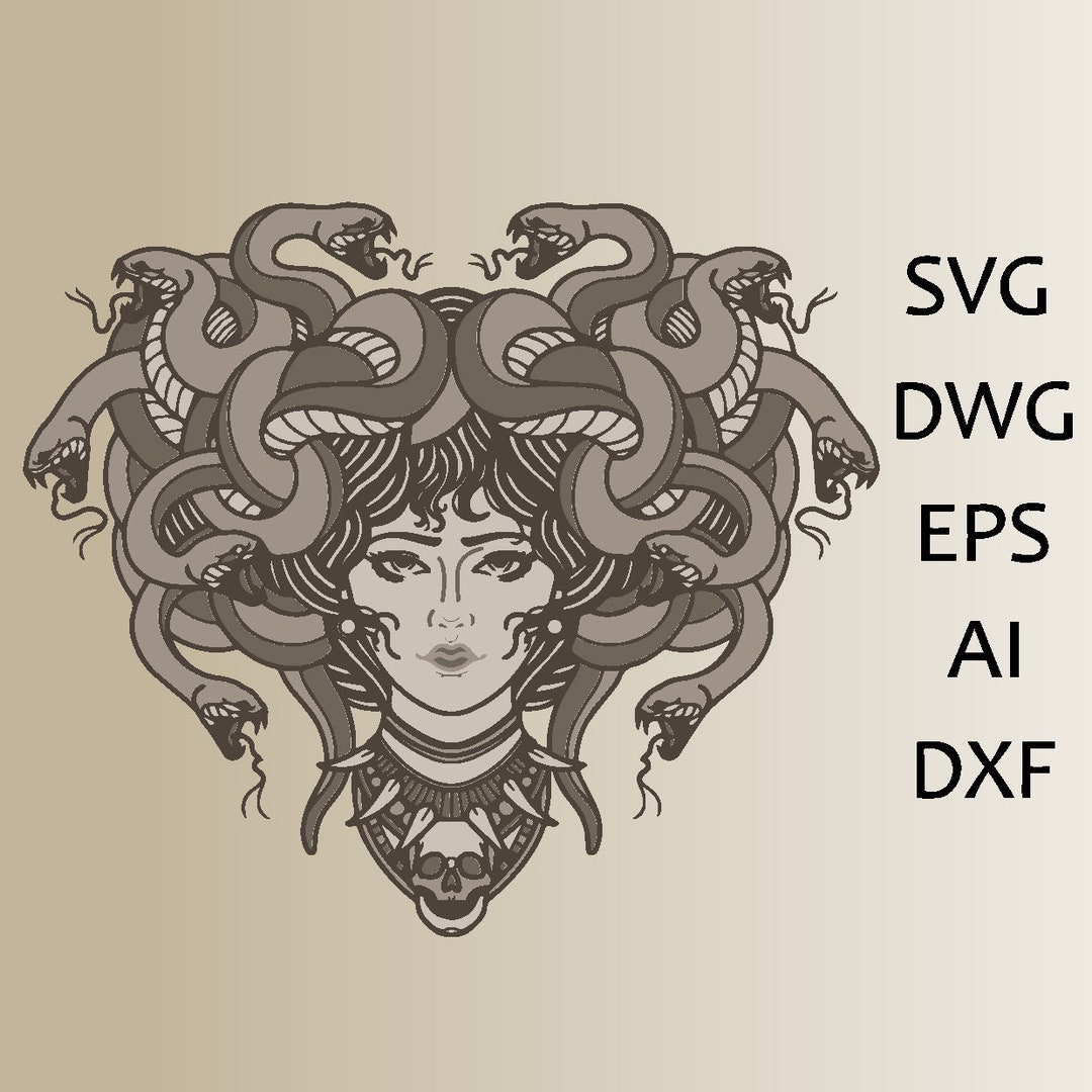 Gorgon Jellyfish Multilayer Svg/fox Cut File/ 3D Layer/plywood Cutting ...